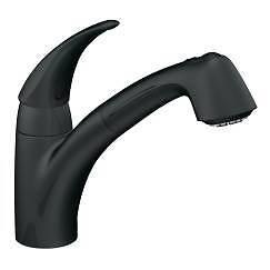 CSI 7560BL Moen Extensa One-Handle Low Arc Pullout Kitchen Faucet ...