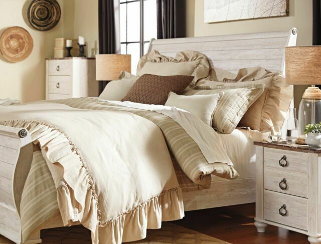 Ashley Furniture Willowton Queen 6 Piece Bed Set (B267) for sale online ...