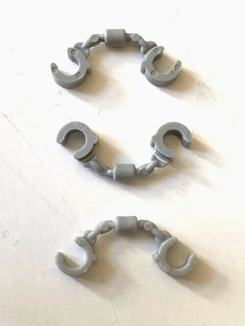 LEGO Parts: Minifigure Handcuffs, Light Bluish Gray - Lot of 3 | eBay