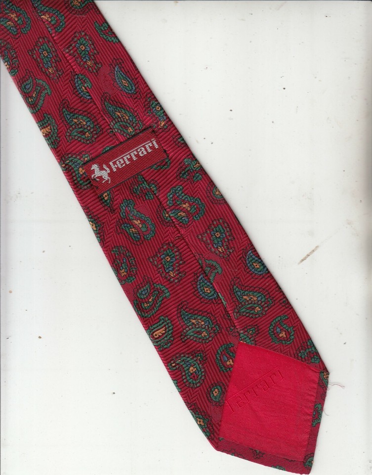 Ferrari-[New $400]-Authentic-100% Silk Tie-Made In Italy-F18- Men's Tie ...