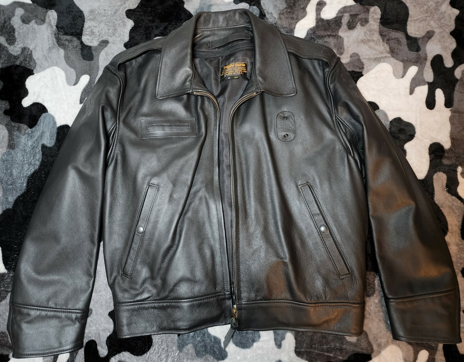 Flight Suits Ltd. Leather Flight Jacket W/ Liner Men’… - Gem