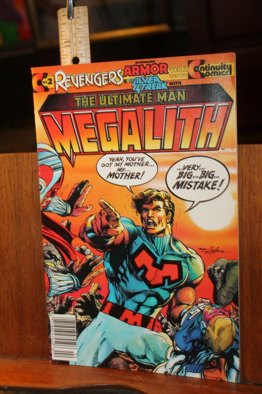Vintage Comic Book 1985 Continuity Comics Megalith no.2 Armor Silver ...
