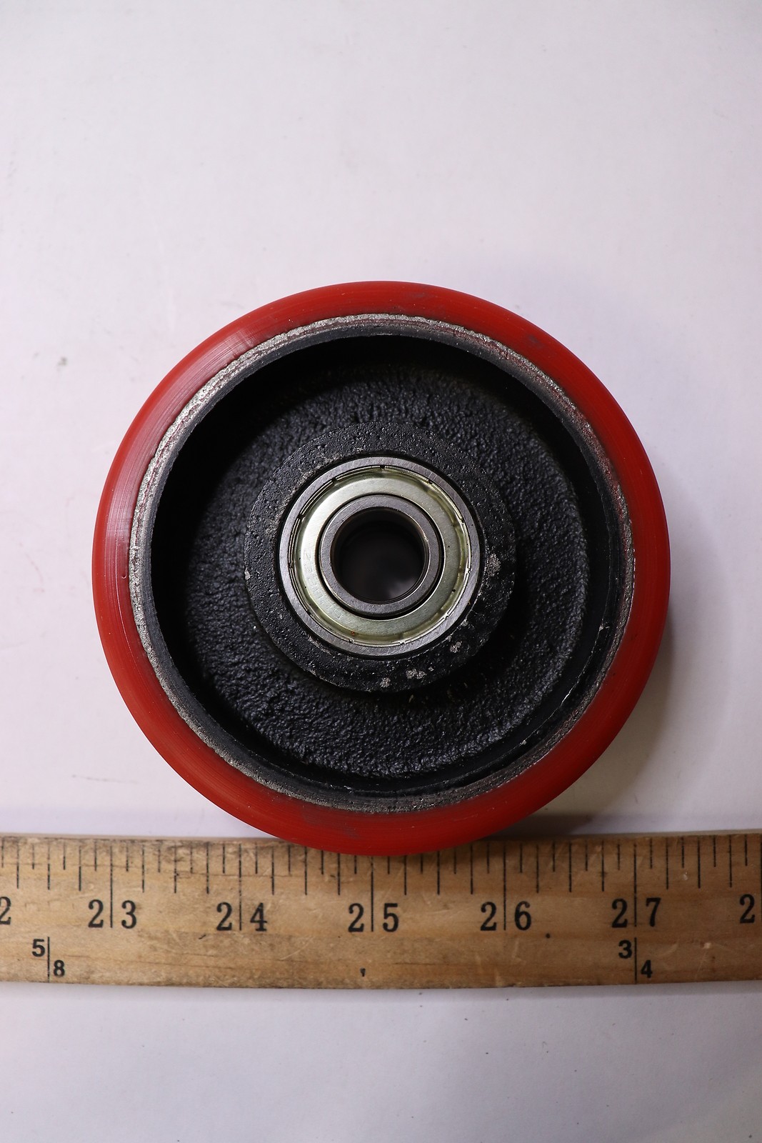 Service Caster Tread on Keyed Drive Wheel Cast Iron 4" x 1-1/4" x 1/2 ...