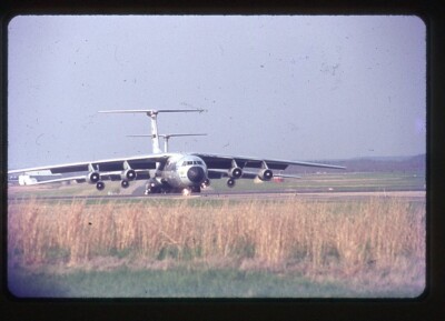 Lockheed C-141 Starlifter Aircraft Vietnam Era Vintage 1972 Slide Photo ...