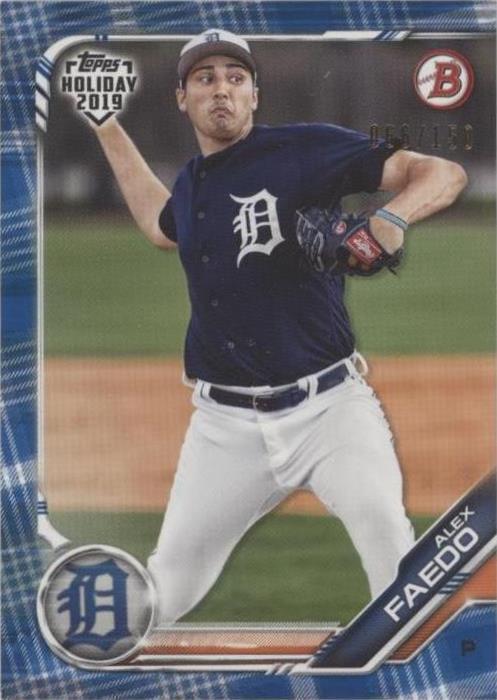 2019 Topps Holiday Bowman - Alex Faedo #TH-AF Blue Prospects /150 (RC ...