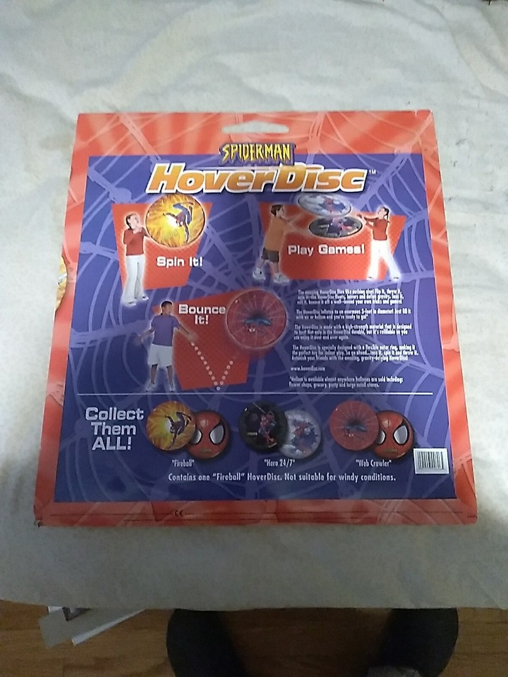 HoverDisc Marvel SPIDERMAN FIREBALL 3 ft Inflatable 2004 Overbreak ...