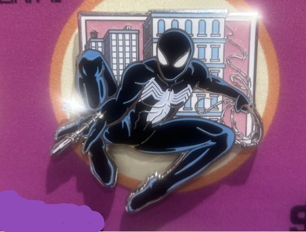 SDCC Comic-con exclusive 2025 Marvel Spiderman Pin Spider-Man Black ...