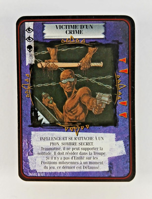 Victim Of Crime - French - Kult CCG card (1995) Influence, horror TCG ...