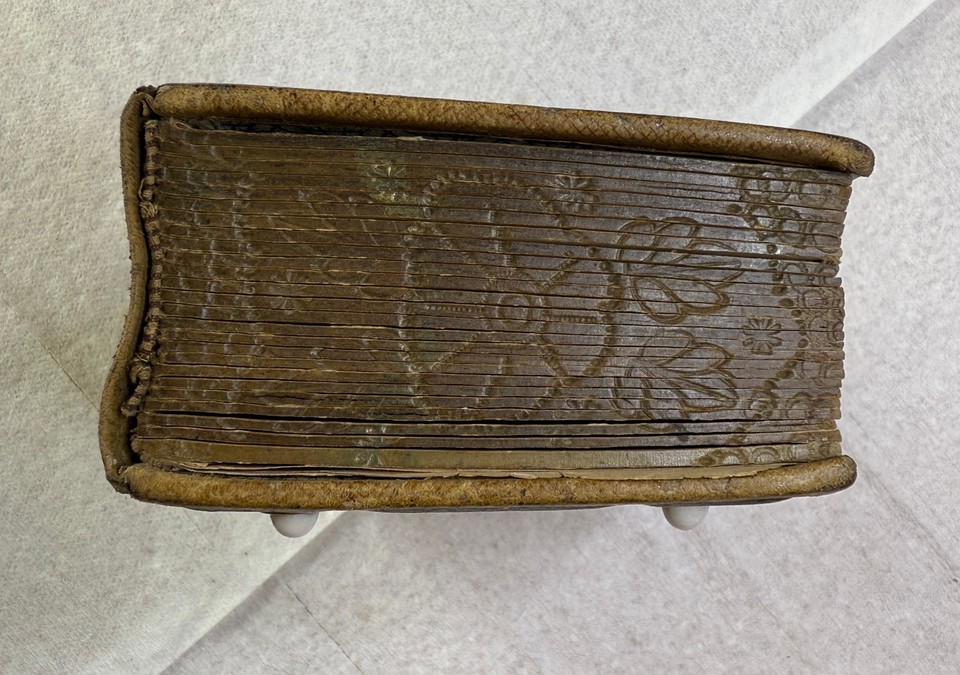 Antique Victorian CDV Album Embossed Leather Covers Eagle Brass Clasp ...