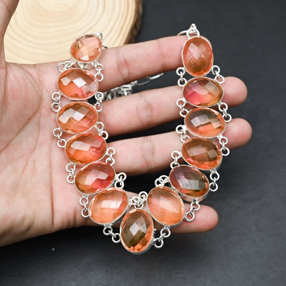 Mozambique Garnet Gemstone Handmade 925 Sterling Silver Jewelry ...