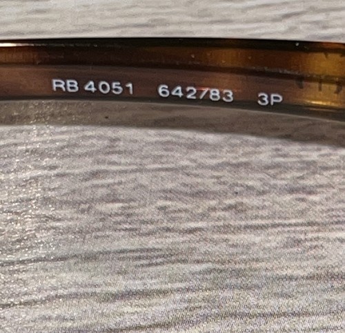 Ray-ban RB 4051 Brown Tortoise Shell Sunglasses *tint Peeling On Lenses ...