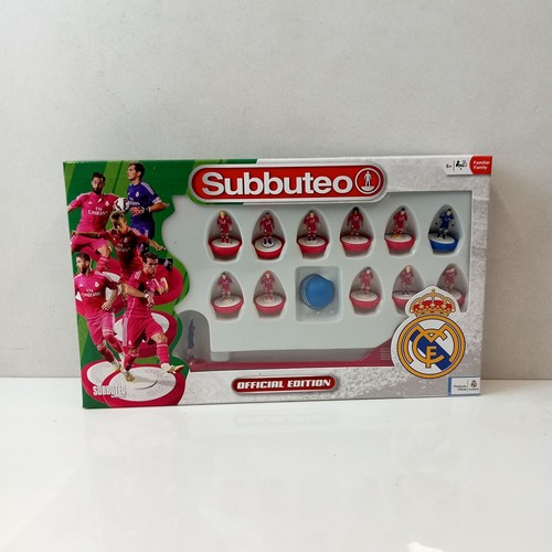 Real Madrid Subbuteo Team – 2nd Away Kit Hasbro 2014 Messi Complete ...