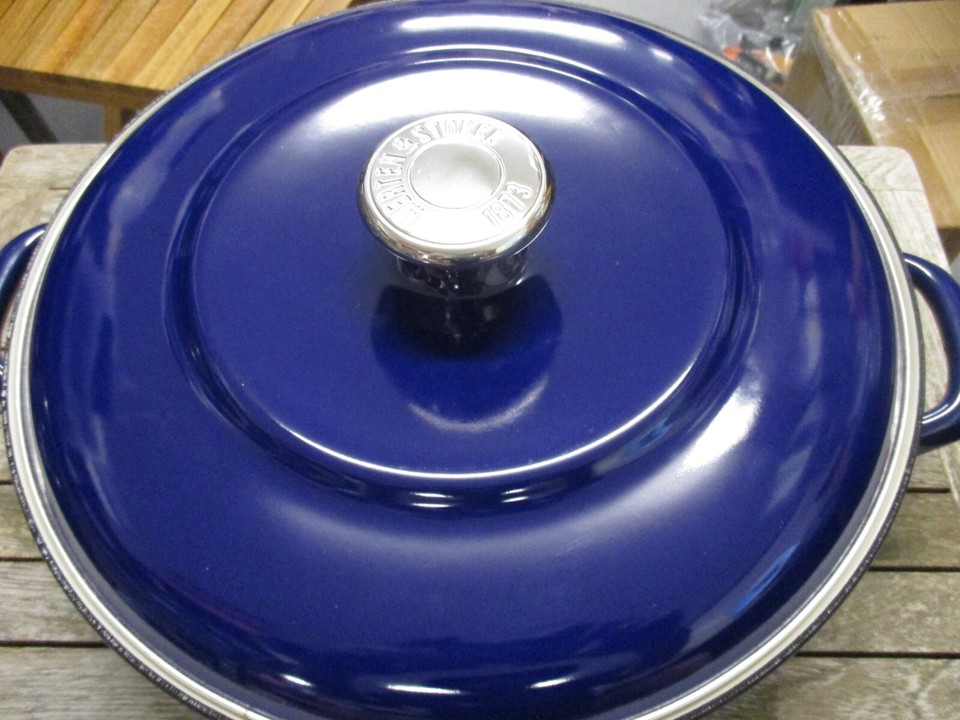 Merten & Storck German Enameled Iron Round 4QT Casserole Braiser Lid ...
