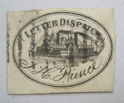 1861 US Local Genuine Prince's Letter Dispatch 122L1 scarce used ...