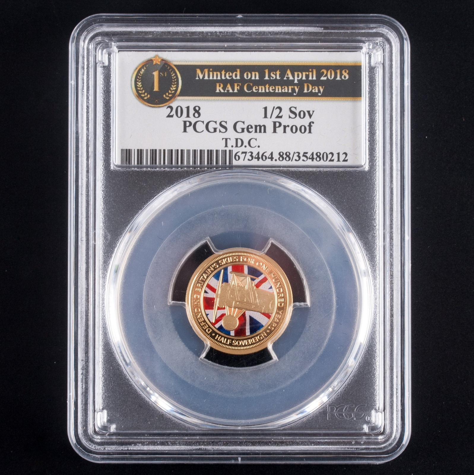 RAF Centenary Day Sovereign Gold Coin Proof Set W/ PCGS Certs & Display ...