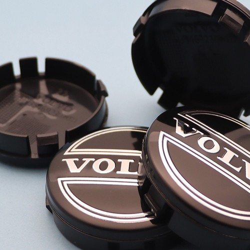4PCS SET FOR VOLVO BLACK CENTER WHEEL HUB CAPS COVER RIMS 3546923 BLACK ...