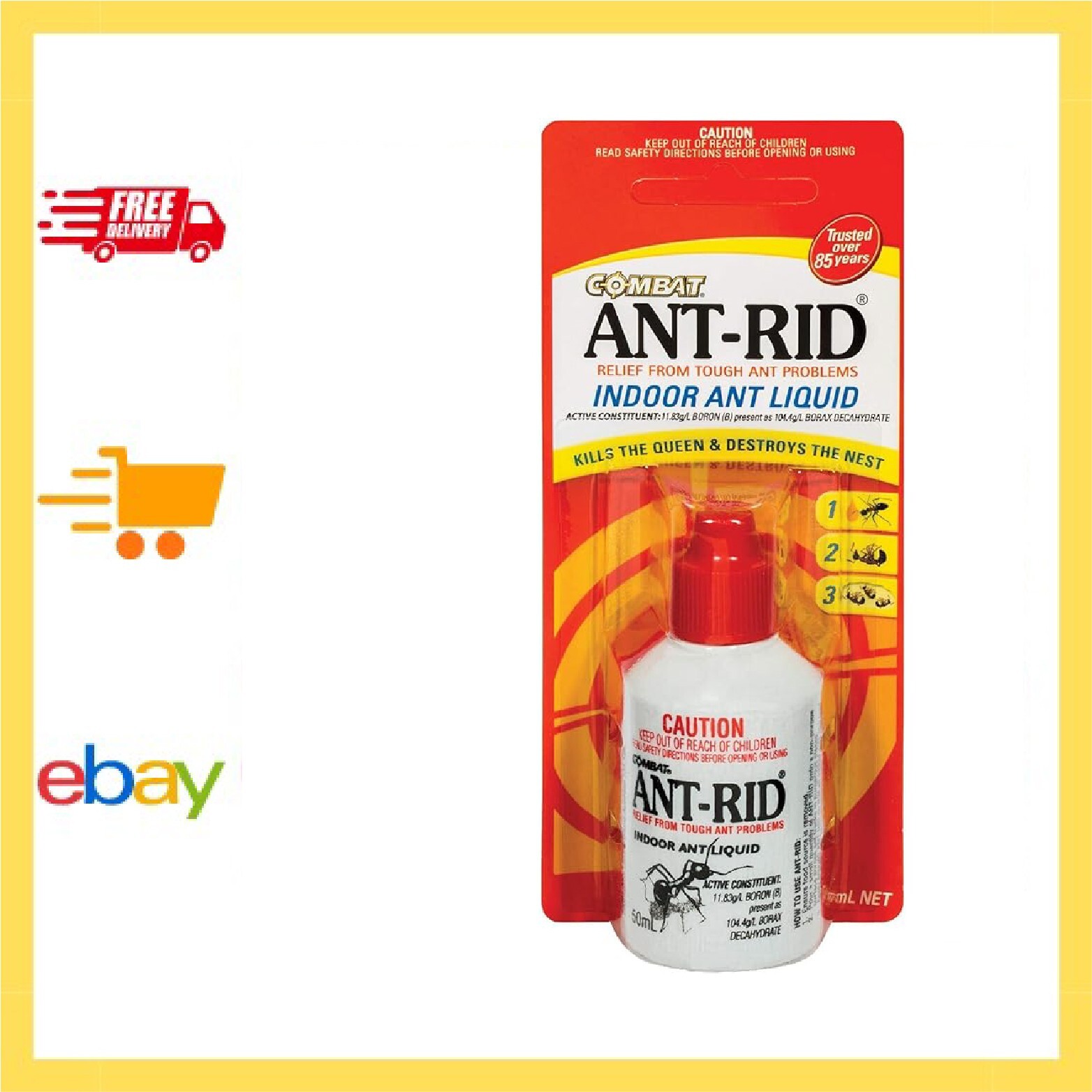 Combat Ant Rid Liquid Insecticide - 50ml Bottle 9310740006707 | eBay