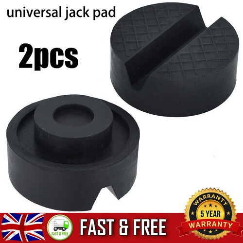2X Rubber for Hydraulic Ramp Jack Trolley Jacking Pad Adapter Jack Pad ...