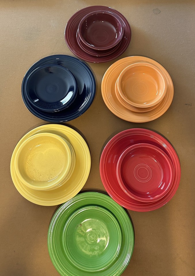 FIESTAWARE Mixed Colors Dinner Plates/bowls | eBay