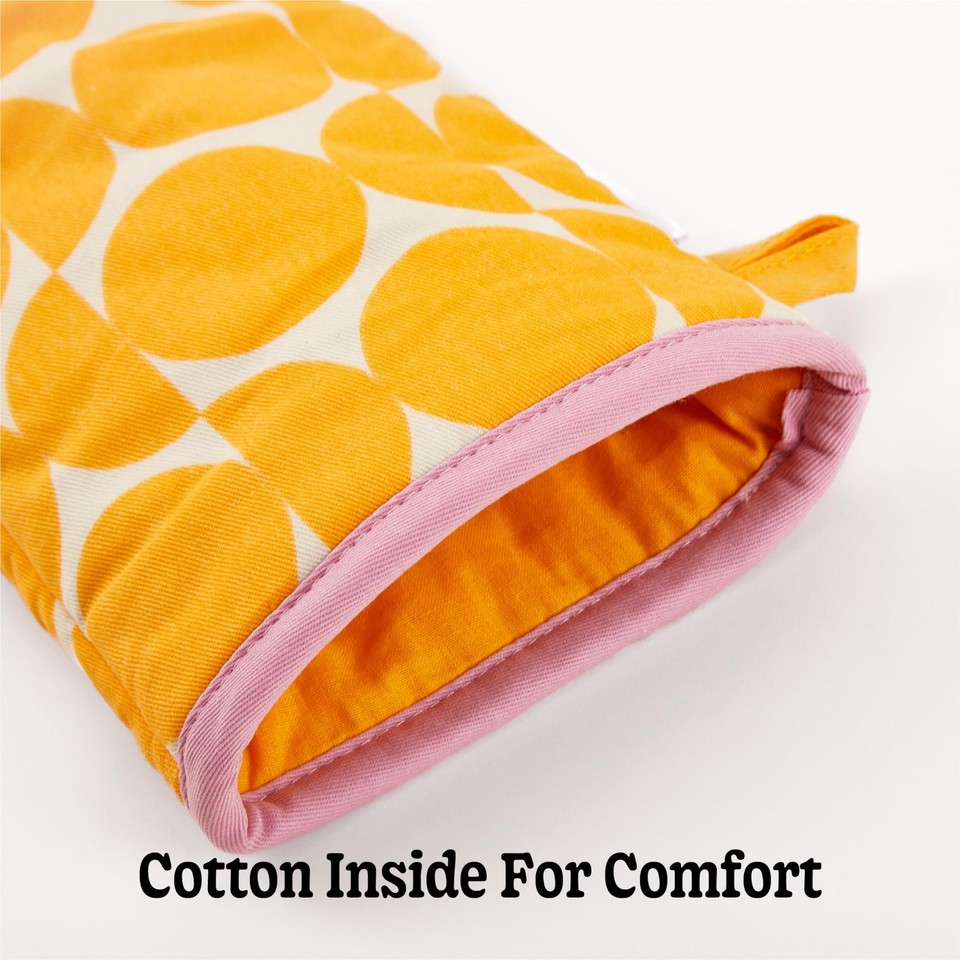 Non-Slip Cotton Kitchen Oven Mitt Set Modern and Cute Kitchen Mittens ...