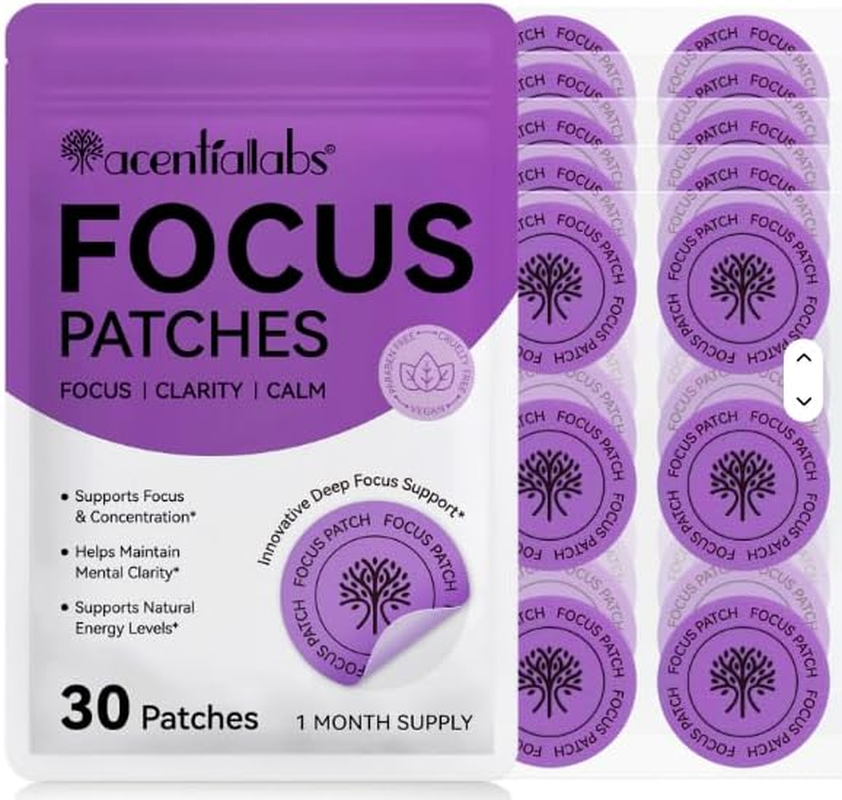 Focus Patches | Natural Botanical Focus & Clarity Support | 30 Transdermal Patch | eBay Australia