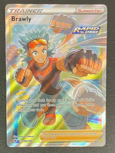 Brawly 188/198 Full Art Trainer Pokemon Card Chilling Reign MINT | eBay