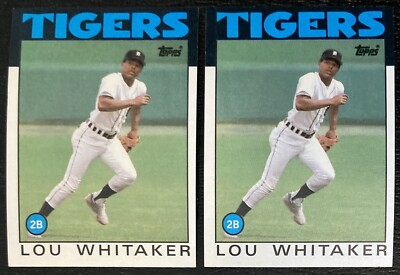 1986 Topps Lou Whitaker #20 NM (2) Cards | eBay UK