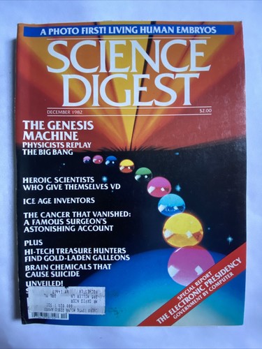 1982 December Science Digest Magazine Paula Dranov On High Tech Hunt ...