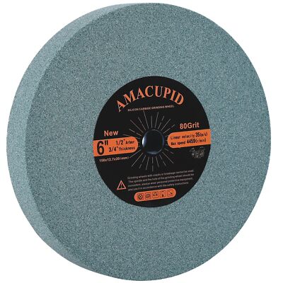 AmaCupid Bench Grinding Wheel 6 inch, for Sharpening Carbide Tools ...