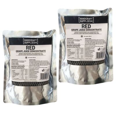 2x Red Grape Juice Concentrate 500ml Handcraft Supplies for wine making ...