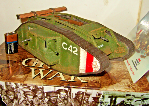 King & Country FW49 WW1, Mk 1V Heavy Male Tank, C Sqn Royal Tank Regt ...