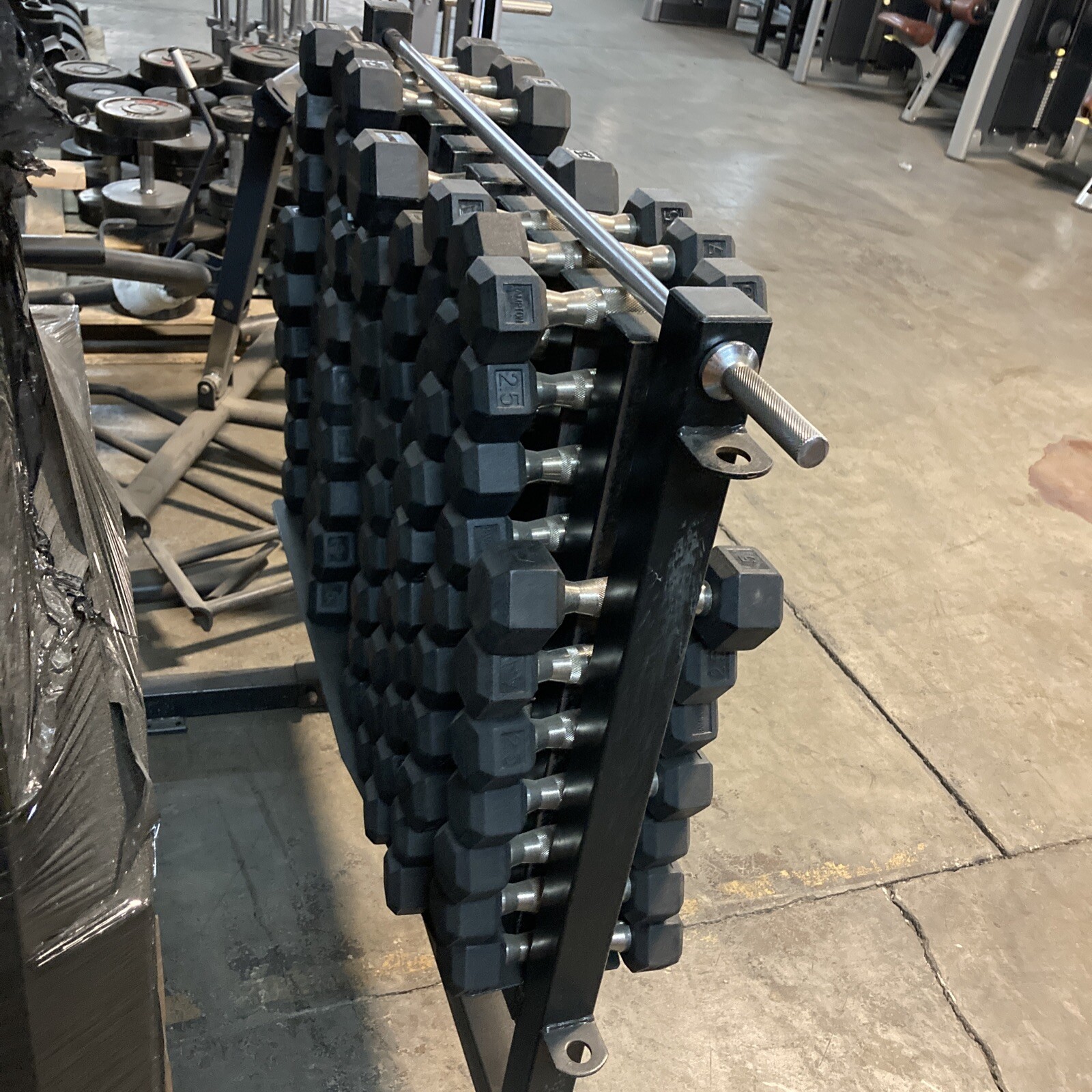 Hampton DURA-BELL Dumbbell Club Set With Neo Hex Security Rack | eBay