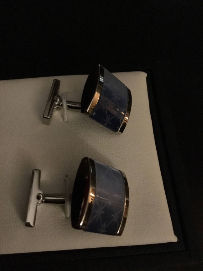 Kenneth Cole Light Blue Star Burst Cufflinks | eBay