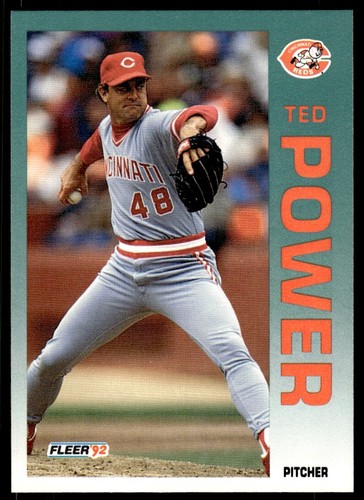 1992 Fleer Baseball Card Ted Power Cincinnati Reds #416 | eBay