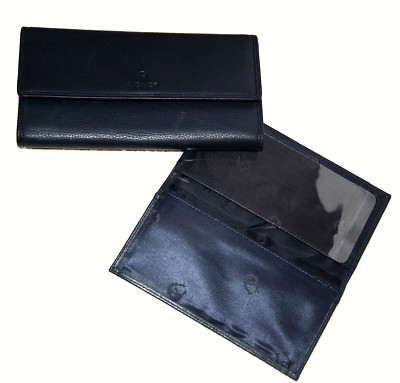 New VINTAGE Etienne Aigner Navy Blue Wallet Pebble leather Nolita ...