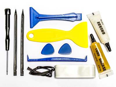 12 Piece Loco Tool Kit, Body Removal Tools, Grease, Screwdriver, Black ...