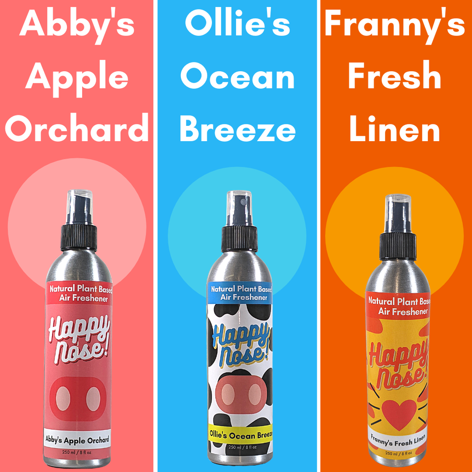Happy Nose! Air Freshener & Odor Remover Spray - Franny's Fresh Linen ...