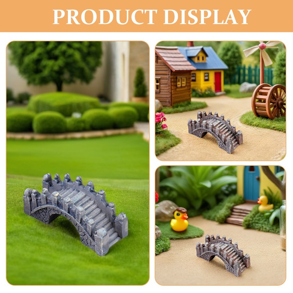 6 Pcs Decorative Bridge for Landscape Decoration Miniature Garden ...