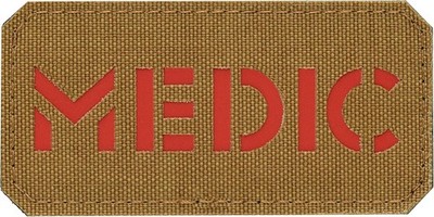 Morale Patch Medic Tactical Patches Military Hook Fasteners Coyote - Red Medic | eBay