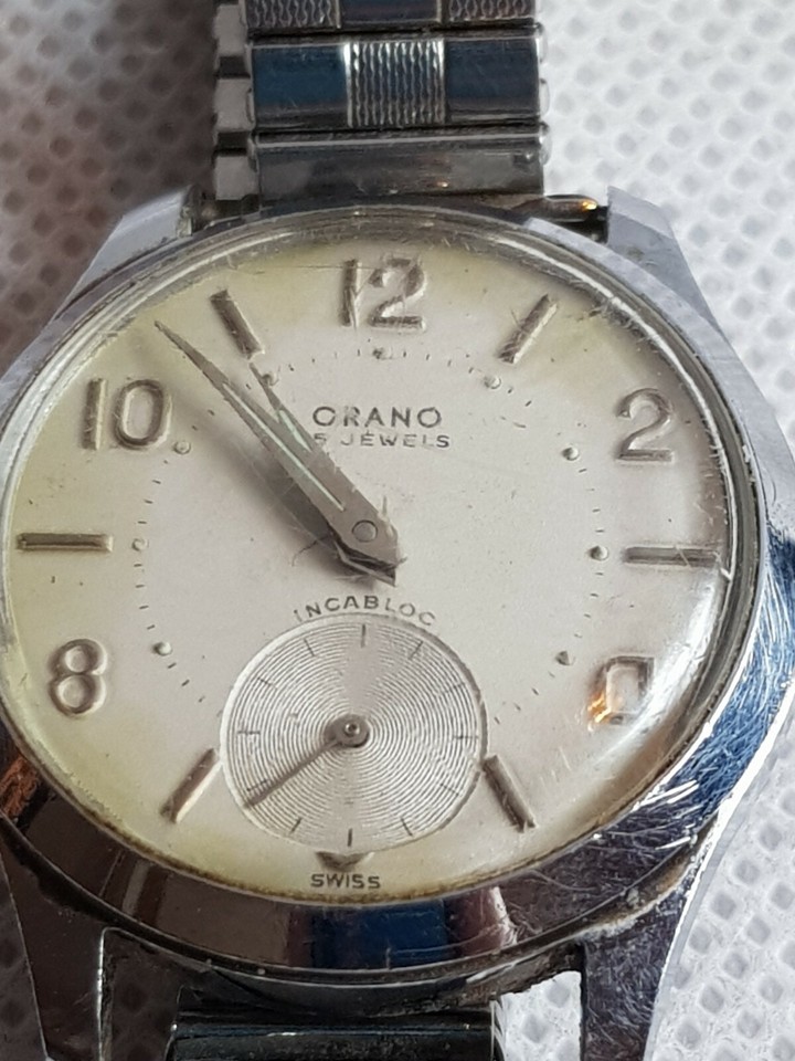 Rare Vintage 1940s Orano Incabloc 15 Jewels Swiss Watch | eBay