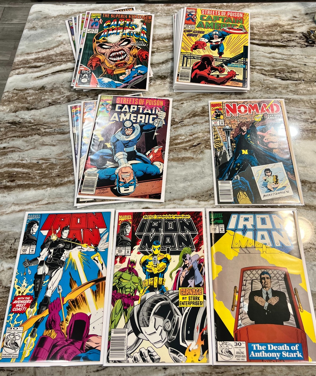 Marvel Comic Lot Captain America Streets of Poison Iron Man War Machine Nomad #1 | eBay