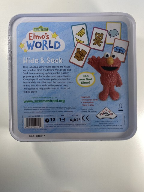 Identity Games Elmo's World Hide and Seek Game Talking Elmo From Sesame ...