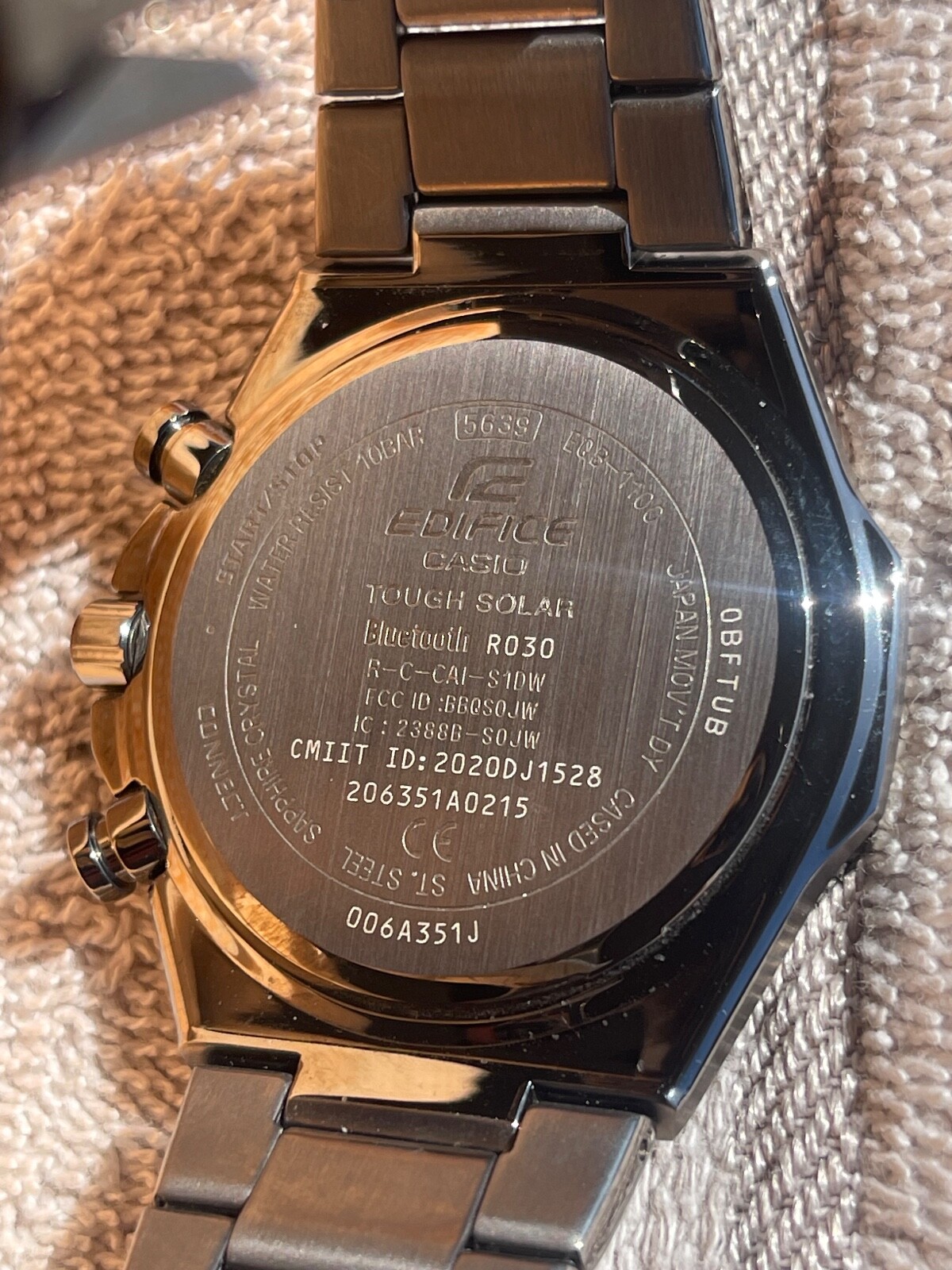 Casio Edifice EQB-1100 Tough Solar Wristwatch - Smart Phone Bluetooth ...