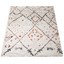 Modern nomadic designer rug in check motif mottled cream and orange | eBay