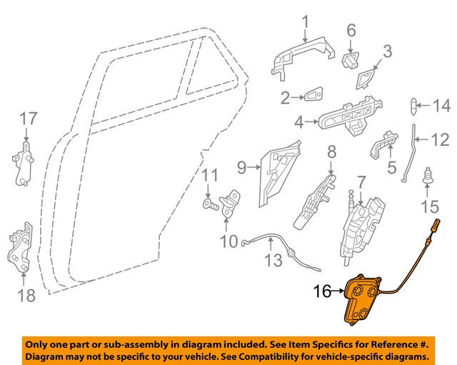 MERCEDES Mercedes-Benz OEM 13-16 Gl550 Lock -rear Door-motor Left ...