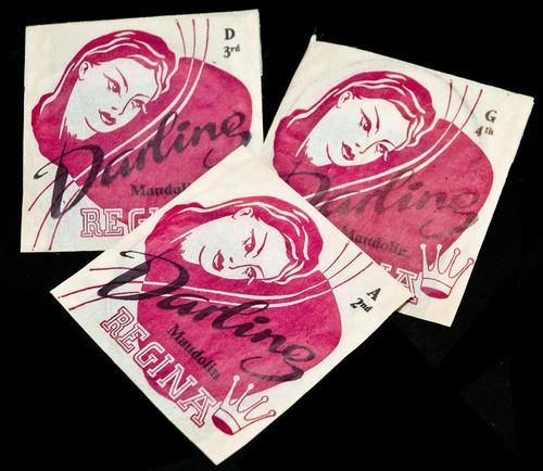 3 x alte REGINA Darling MANDOLINEN Saiten 1960er Western-Germany ...