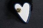 Artist Made Polymer Clay American Flag Heart Pin | eBay