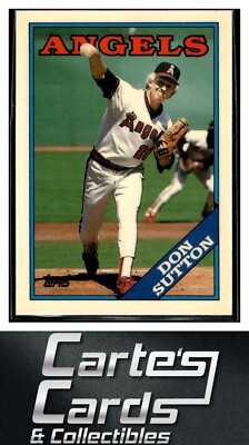 Don Sutton 1988 Topps Tiffany #575 California Angels Hall of Fame HOF ...