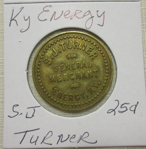 ENERGY KY KENTUCKY ( GHOST TOWN ) S J TURNER GF 25 ~ SCARCE COAL SCRIPT ...