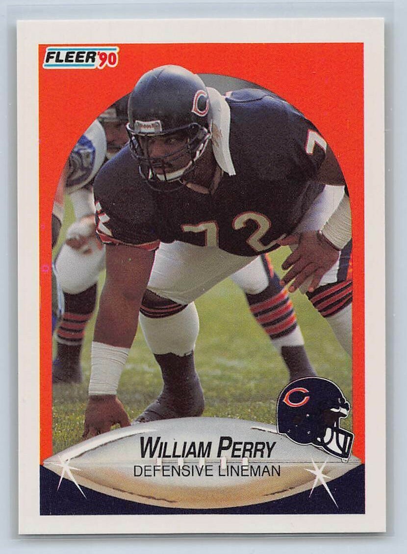 1990 WILLIAM PERRY - FLEER UPDATE Football Card #U-113 Chicago Bears ...
